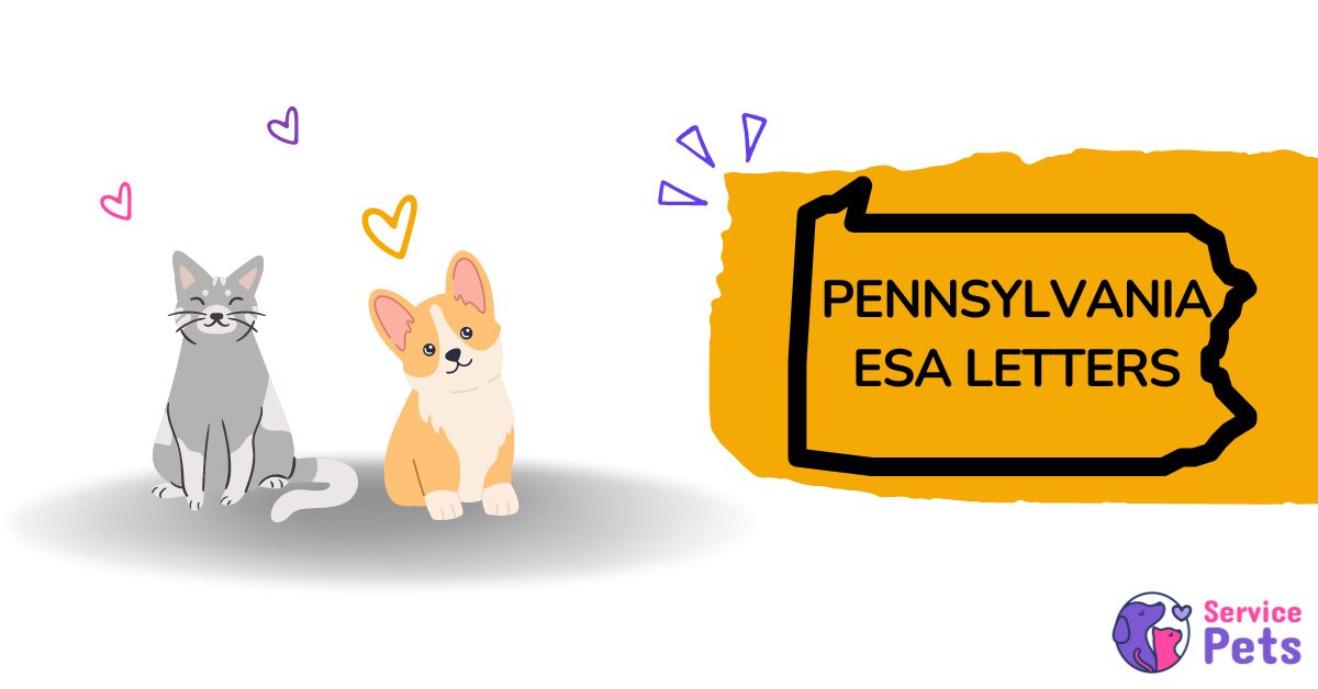 Pennsylvania ESA Letters Online, 100% Money-Back Guarantee!